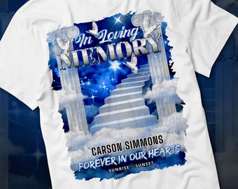 In God's Hands-royal Blue Memorial Template | Commercial Use | Instant ...