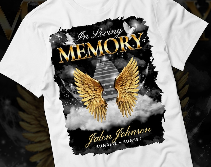 Custom Memorial Shirt Long Live Personalized Funeral Tshirt in Loving ...