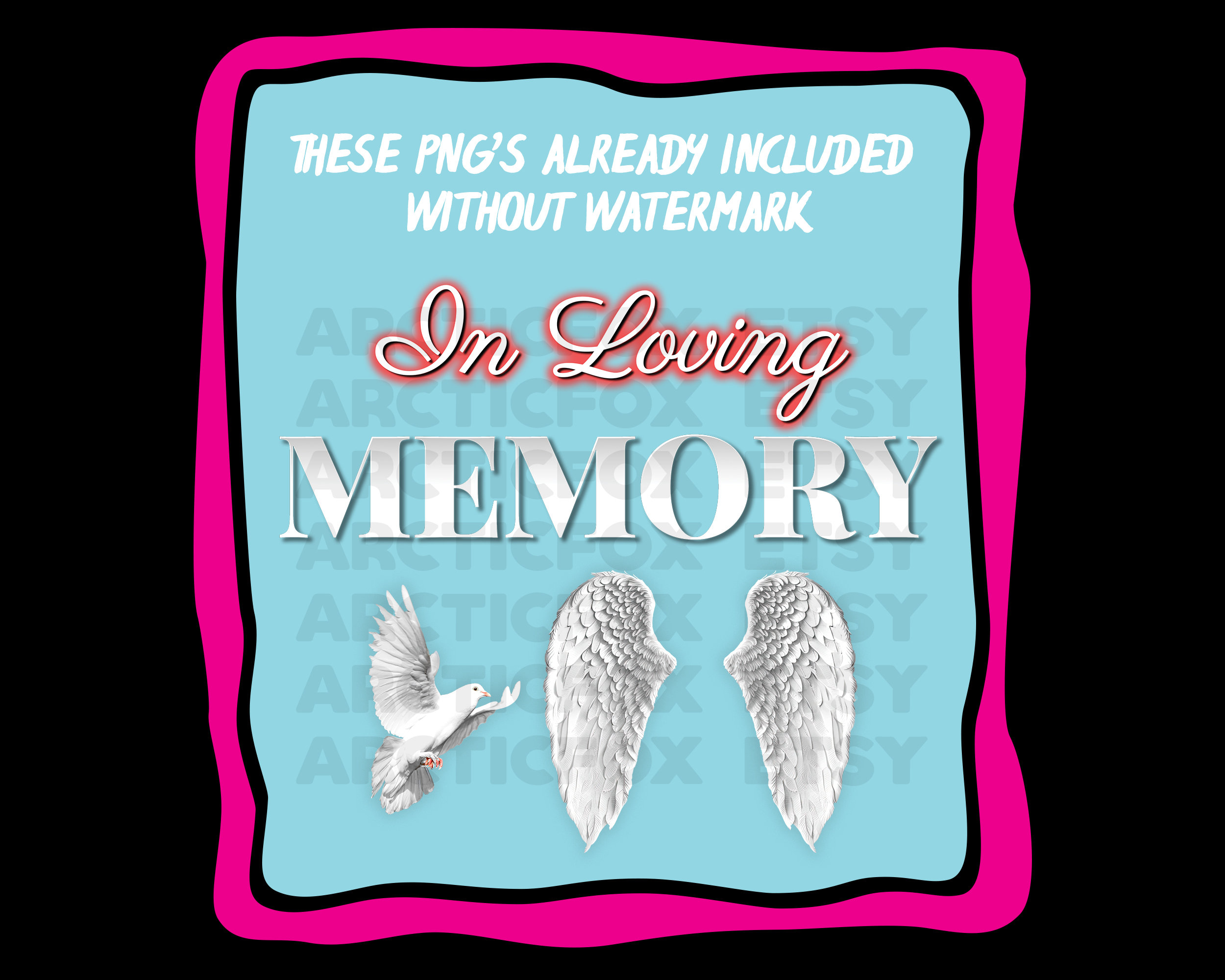 In Loving Memory PNG Red Sky Heaven Stage Memorial Background - Etsy