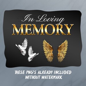 In Loving Memory Pin Button Canva Template, Memorial Button Pin ...