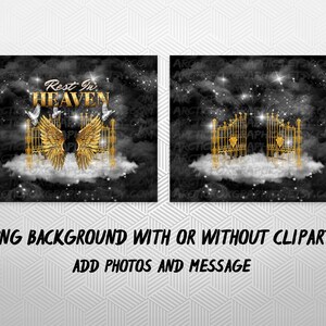 Rest in Heaven 3D All Over T-shirt Design, Black Gold Heaven's Gate ...