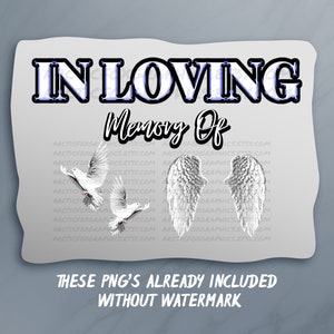 In Loving Memory Pin Button Canva Template, Memorial Button Pin ...