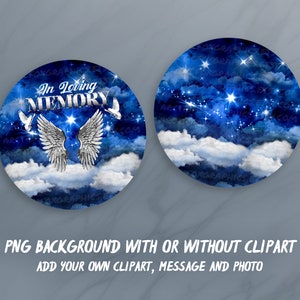 In Loving Memory Pin Button Canva Template, Memorial Button Pin ...
