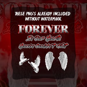 Forever in Our Hearts PNG, Silver Ruby Red Sky Heaven's Stairway ...