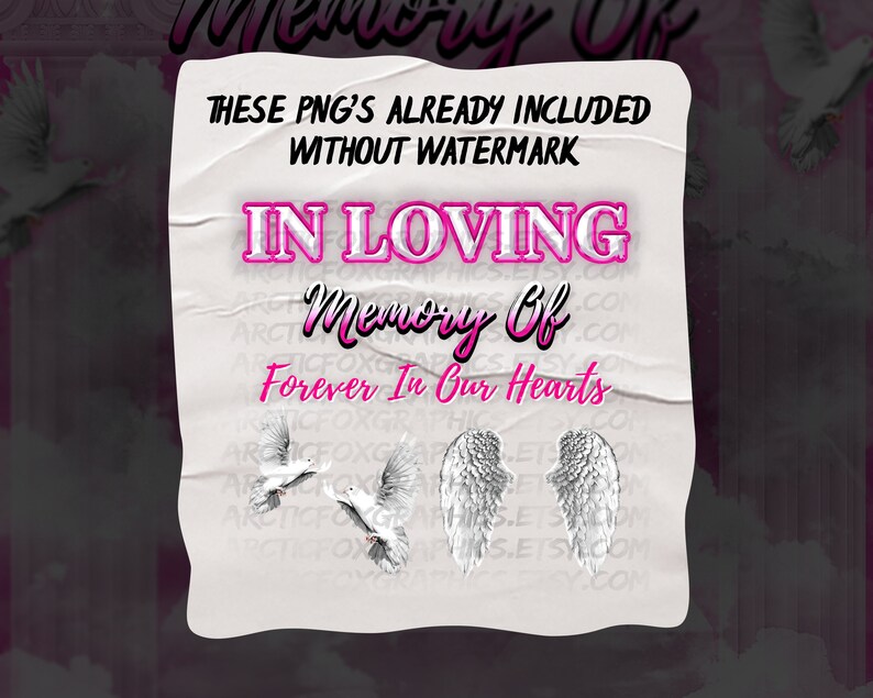In Loving Memory PNG, Pink Sky Heaven Stairway Memorial Background for ...