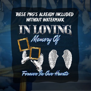 In Loving Memory PNG, Silver Blue Sky Heaven's Stairway Memorial ...