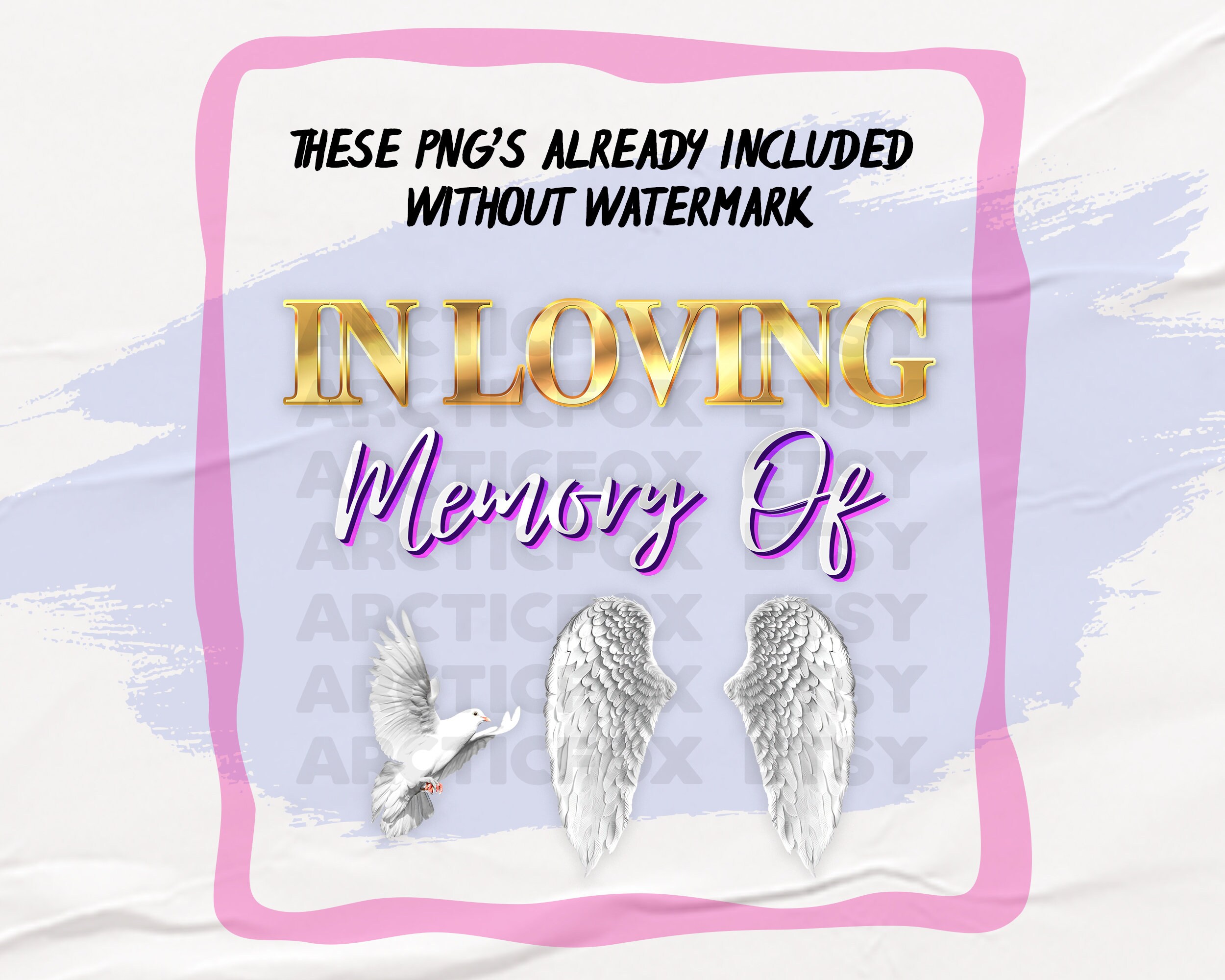 In Loving Memory PNG Purple Sky Heaven Gate Memorial - Etsy Canada