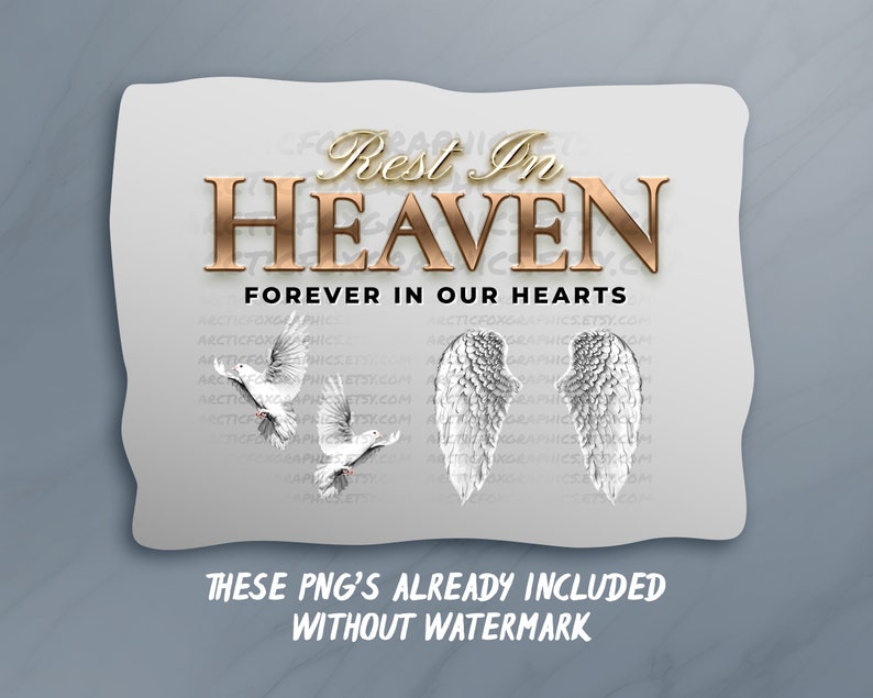 Rest in Heaven Pin Button Canva Template Memorial Button Pin - Etsy