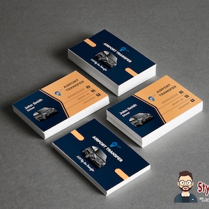Airport Transportation Business Cards Personalization - Etsy