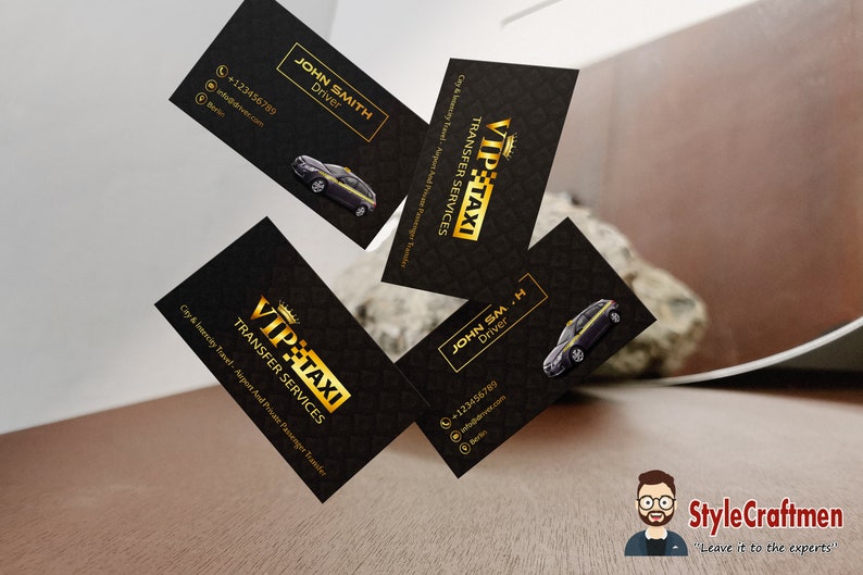 Taxi Cab Driver Business Card Personalized Lux - Etsy