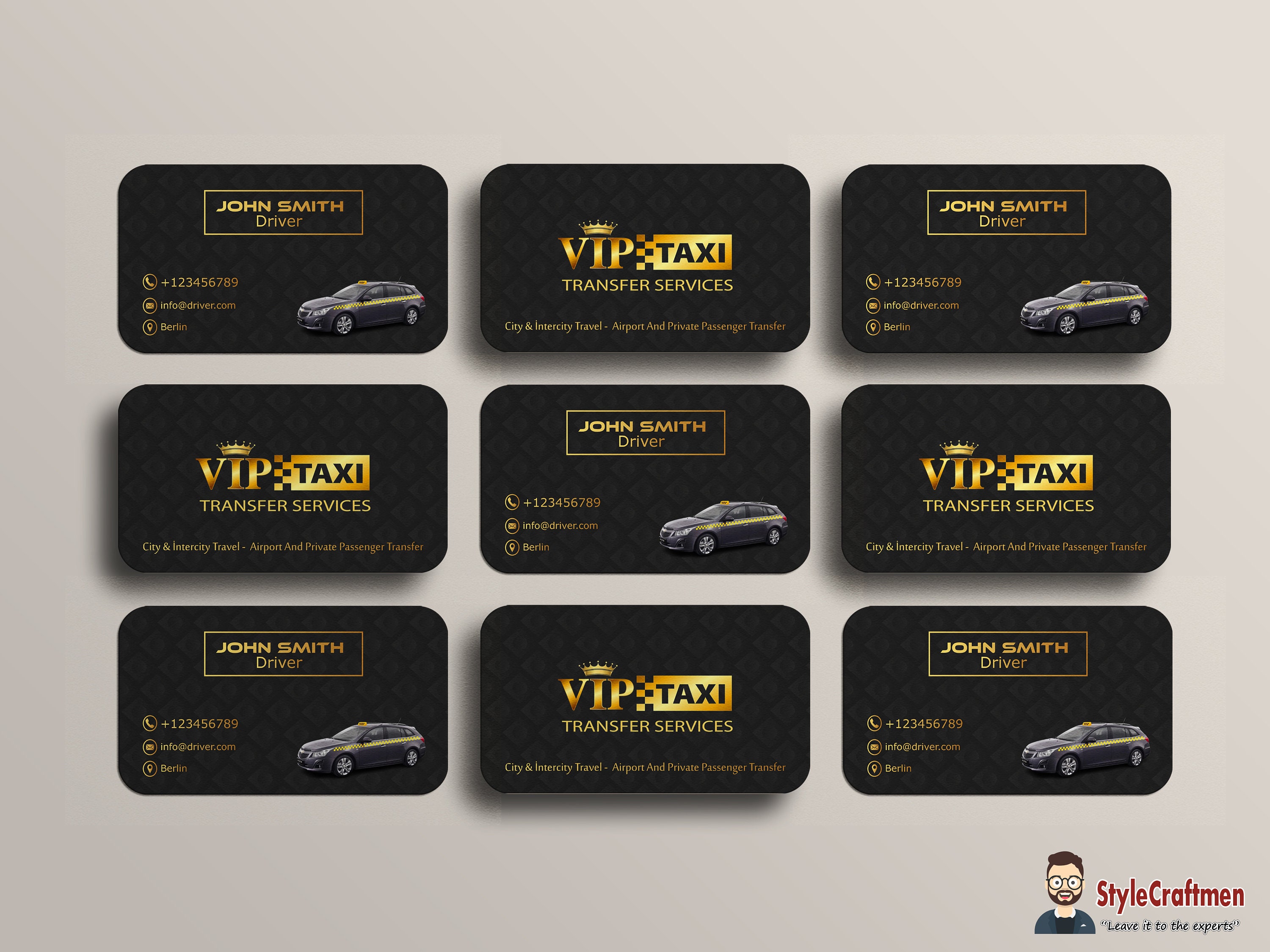 Taxi Cab Driver Business Card Personalized Lux - Etsy