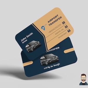 Airport Transportation Business Cards Personalization - Etsy