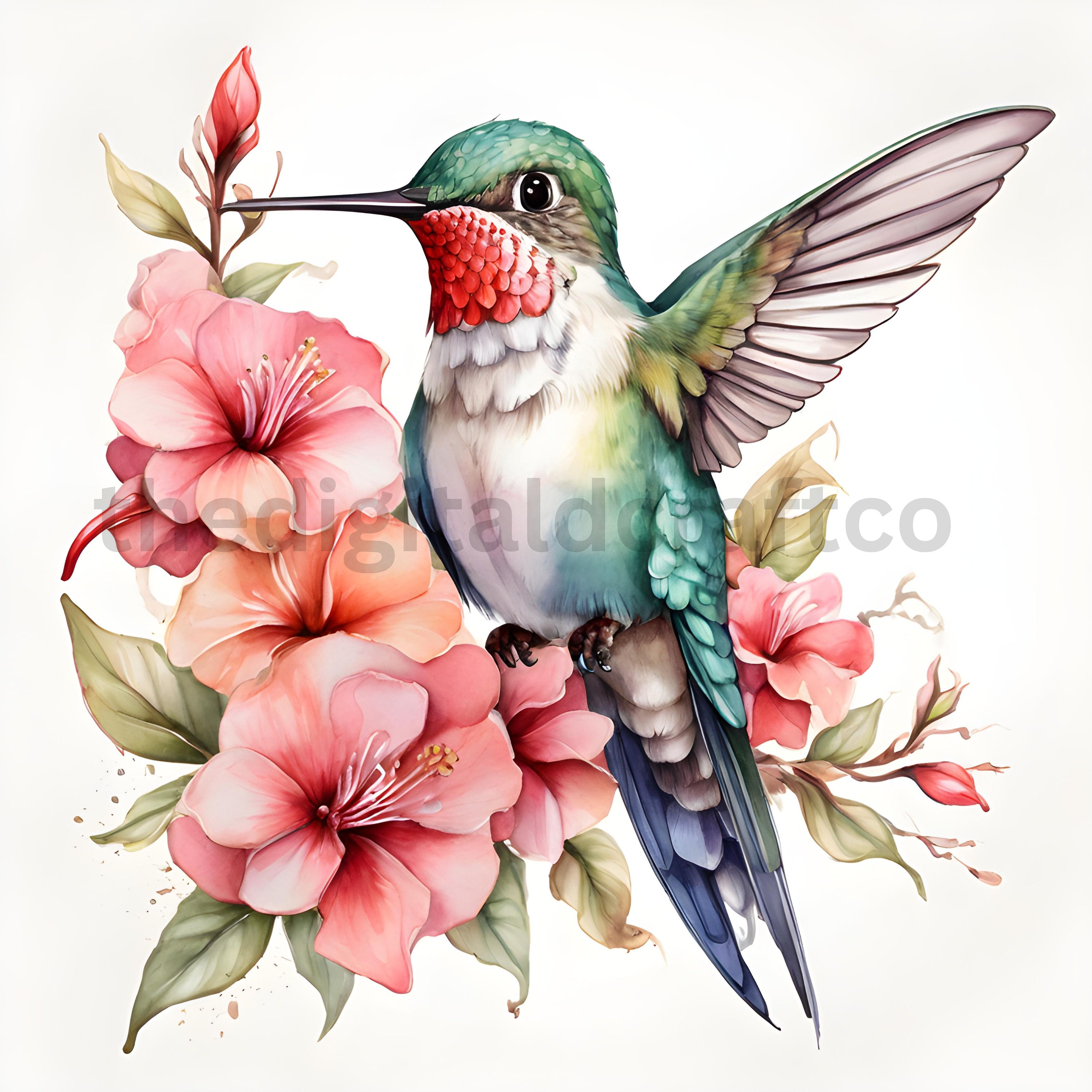 Hummingbird Clipart | Set-2 | 12 High Quality Jpgs - Digital Download ...