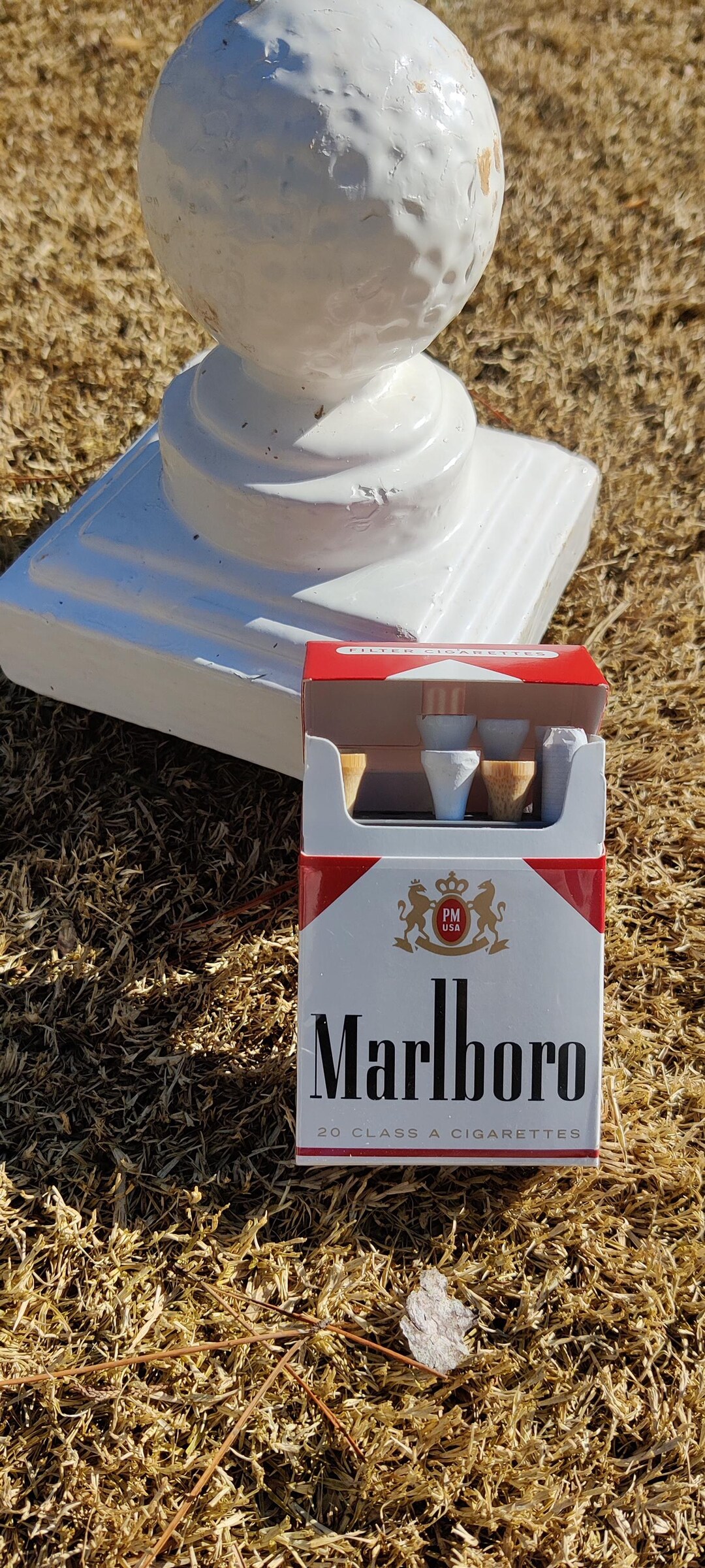 Golf Tee Holder Insert | Cigarette Pack Size, Holds 10 Tees - Etsy