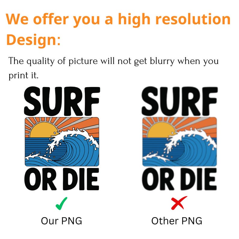 Surfing T-shirt Designs: Retro Surf Graphic Bundle (PNG) - Etsy