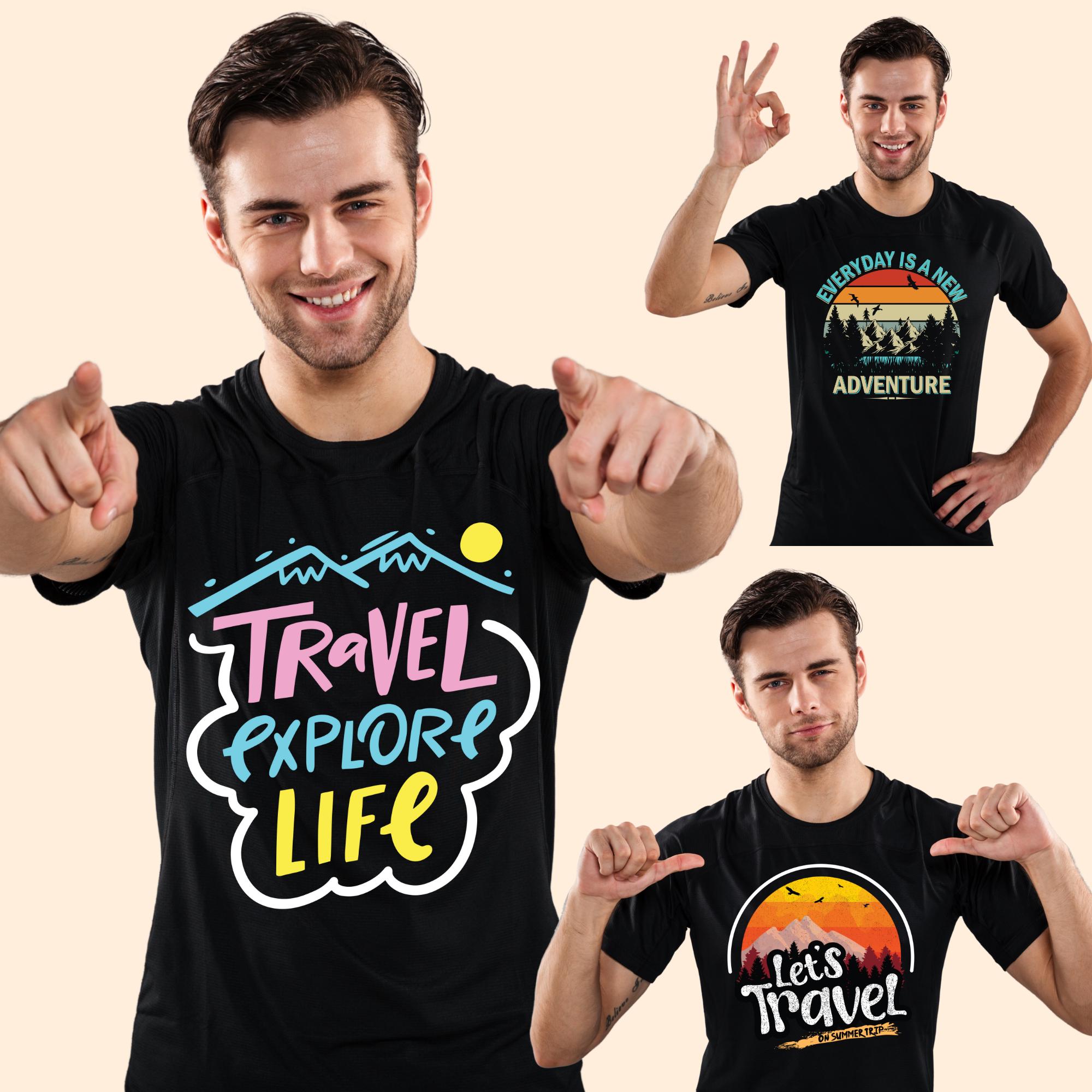 100 Travel T-shirt Designs: Adventure Graphics Bundle (PNG, SVG) - Etsy