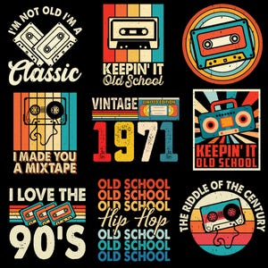 Retro Music Design Bundle: 50 PNG & SVG Files (digital Download - Etsy
