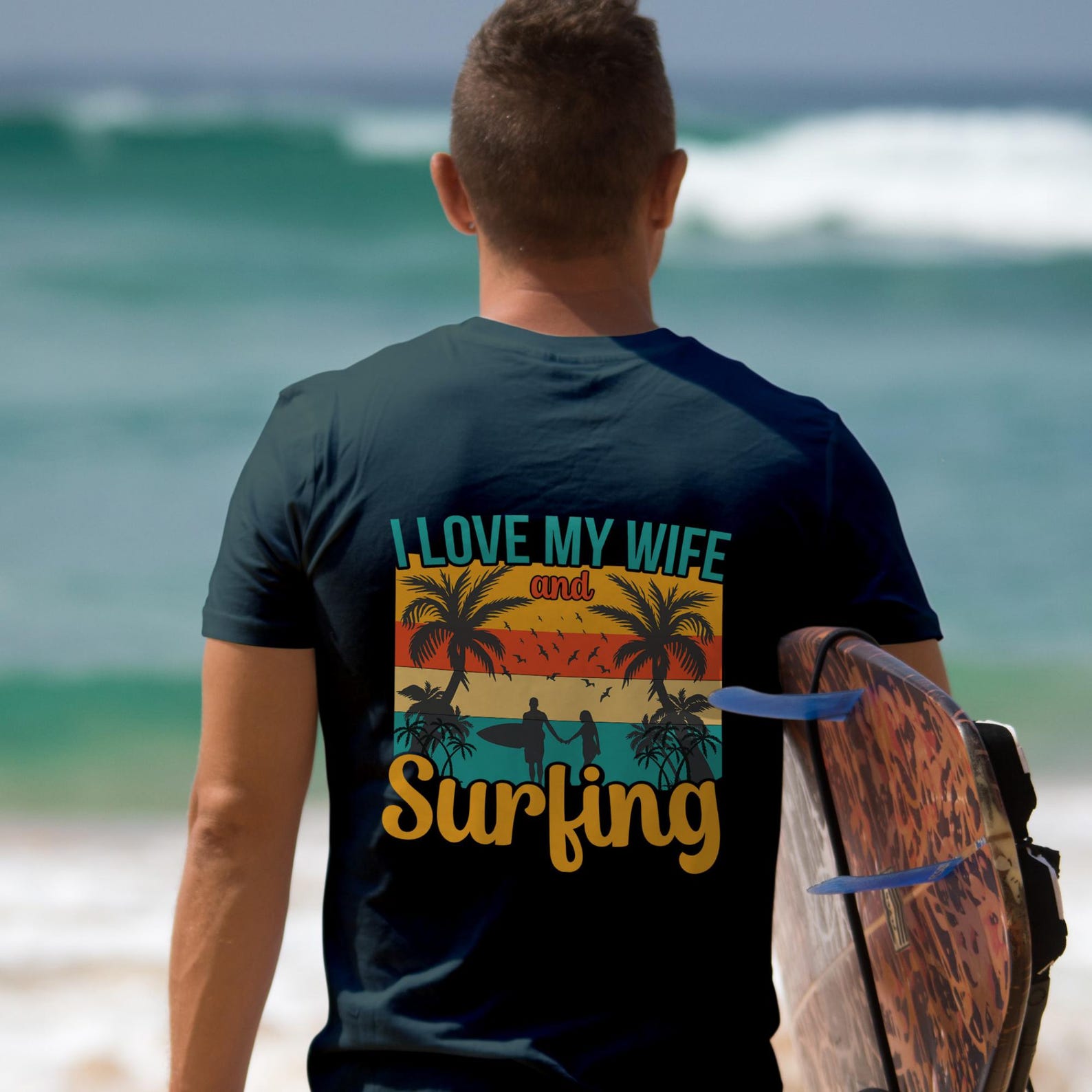 Surfing T-shirt Designs: Retro Surf Graphic Bundle (PNG) - Etsy