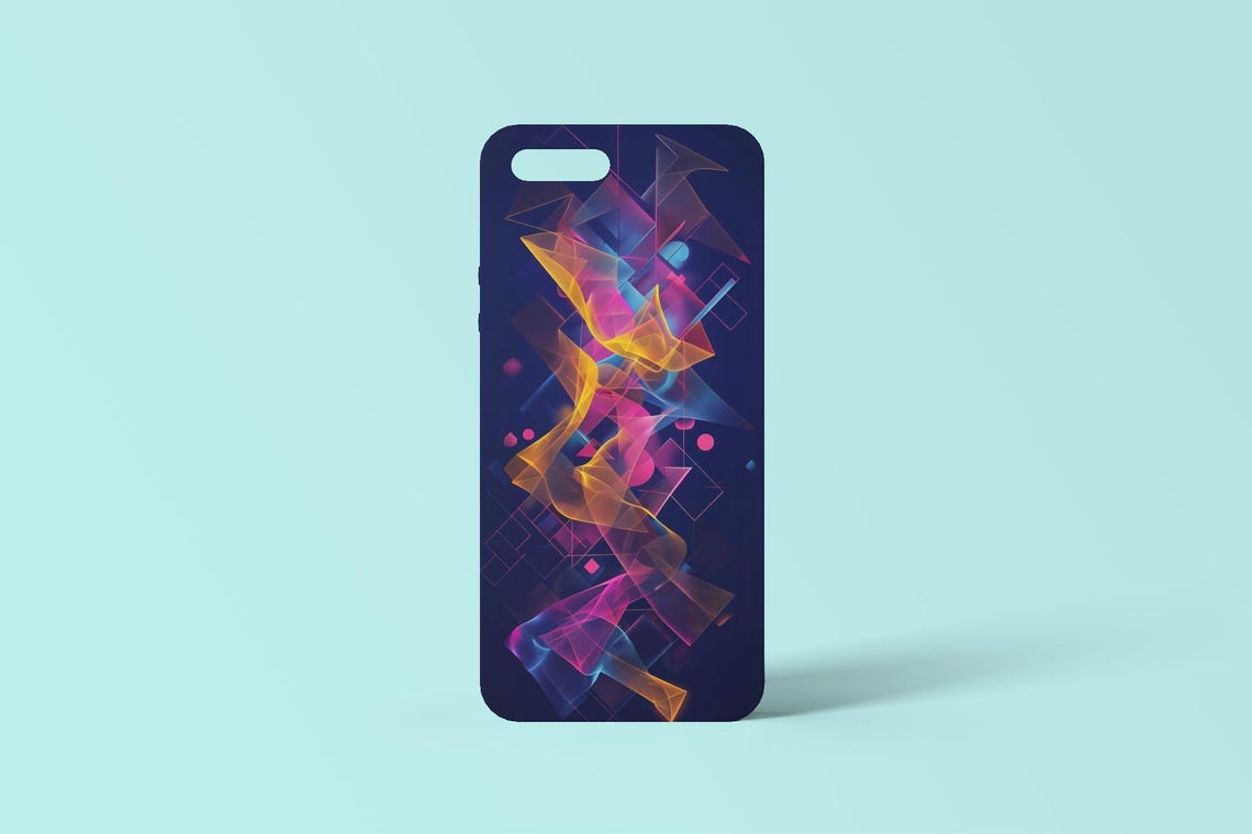 Colourful, Geometric Shape Design Phone Case for Iphone, Google Pixel ...