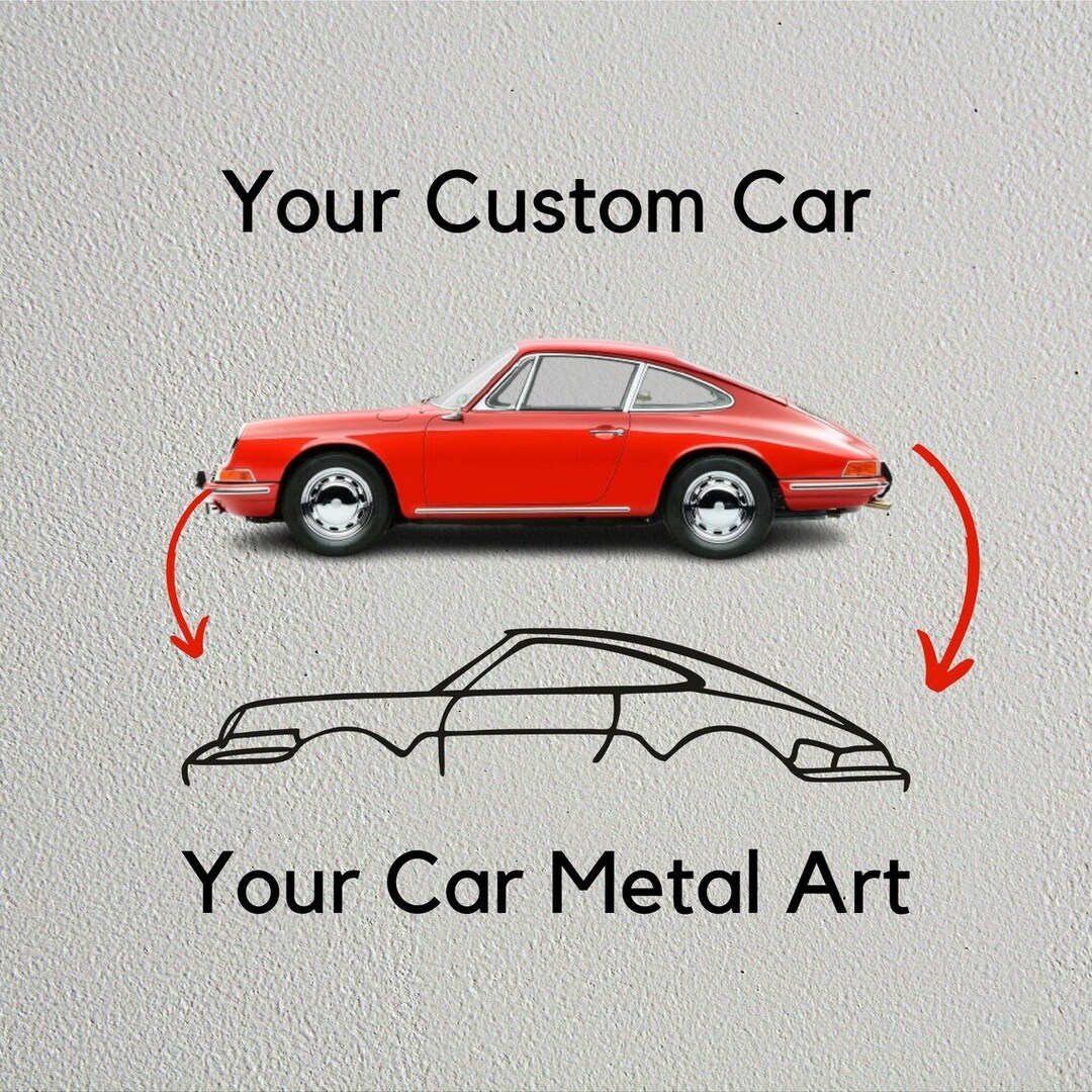 Custom Car Metal Art | Metal Art | Car Wall Art | Metal Wall Art | Gift ...