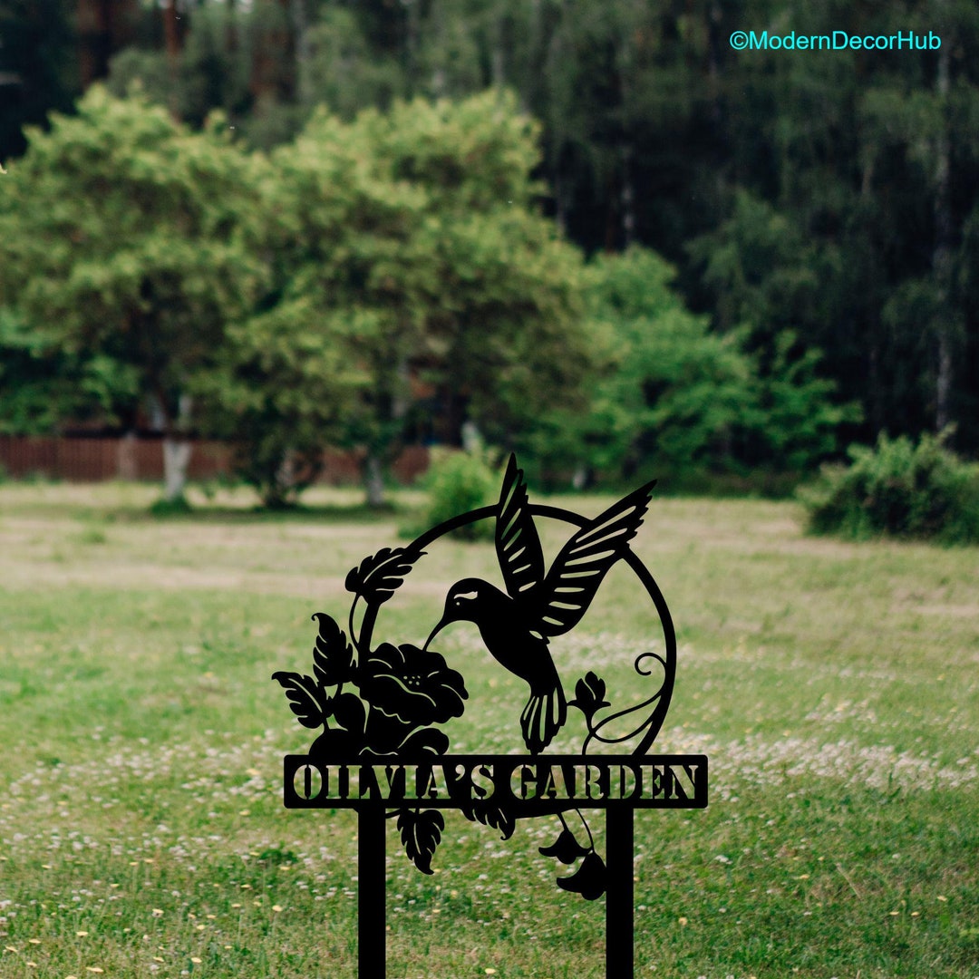 Custom Butterfly Garden Sign | Garden Sign | Personalized Garden Sign ...