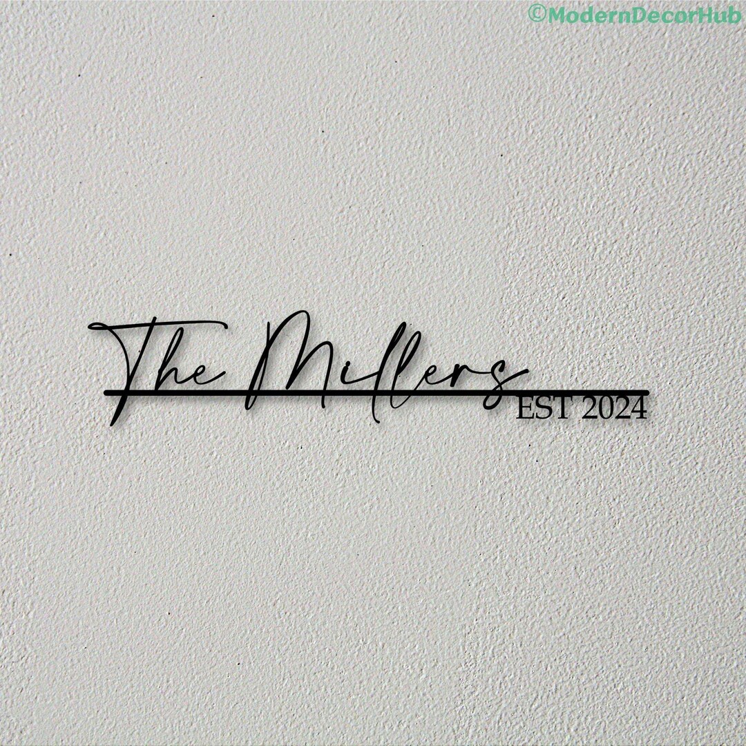 Custom Metal Sign, Name Metal Sign, Family Name Sign, Metal Name Sign ...