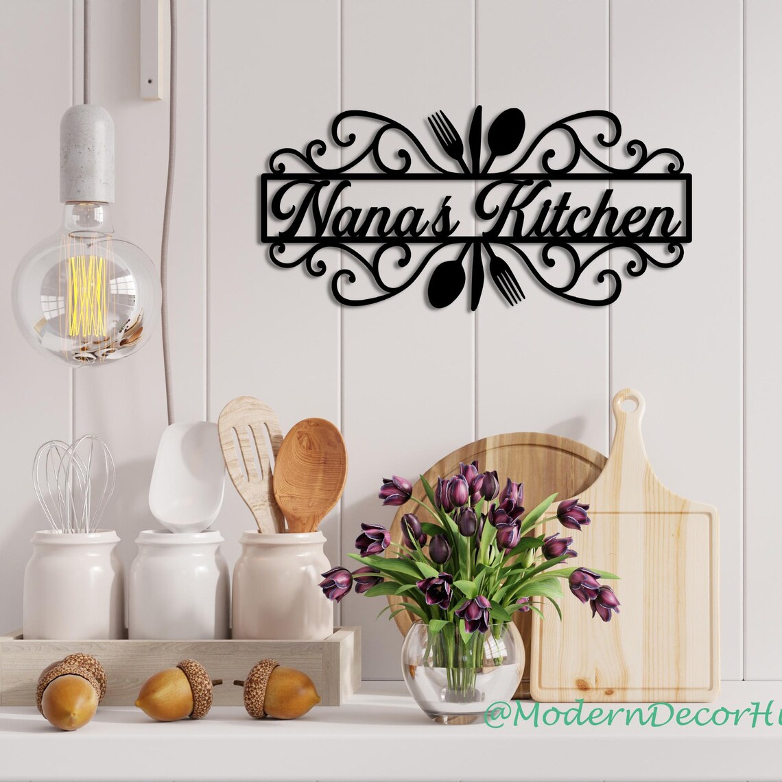 Custom Metal Sign for Kitchen, Kitchen Gifts, Personalized Kitchen ...