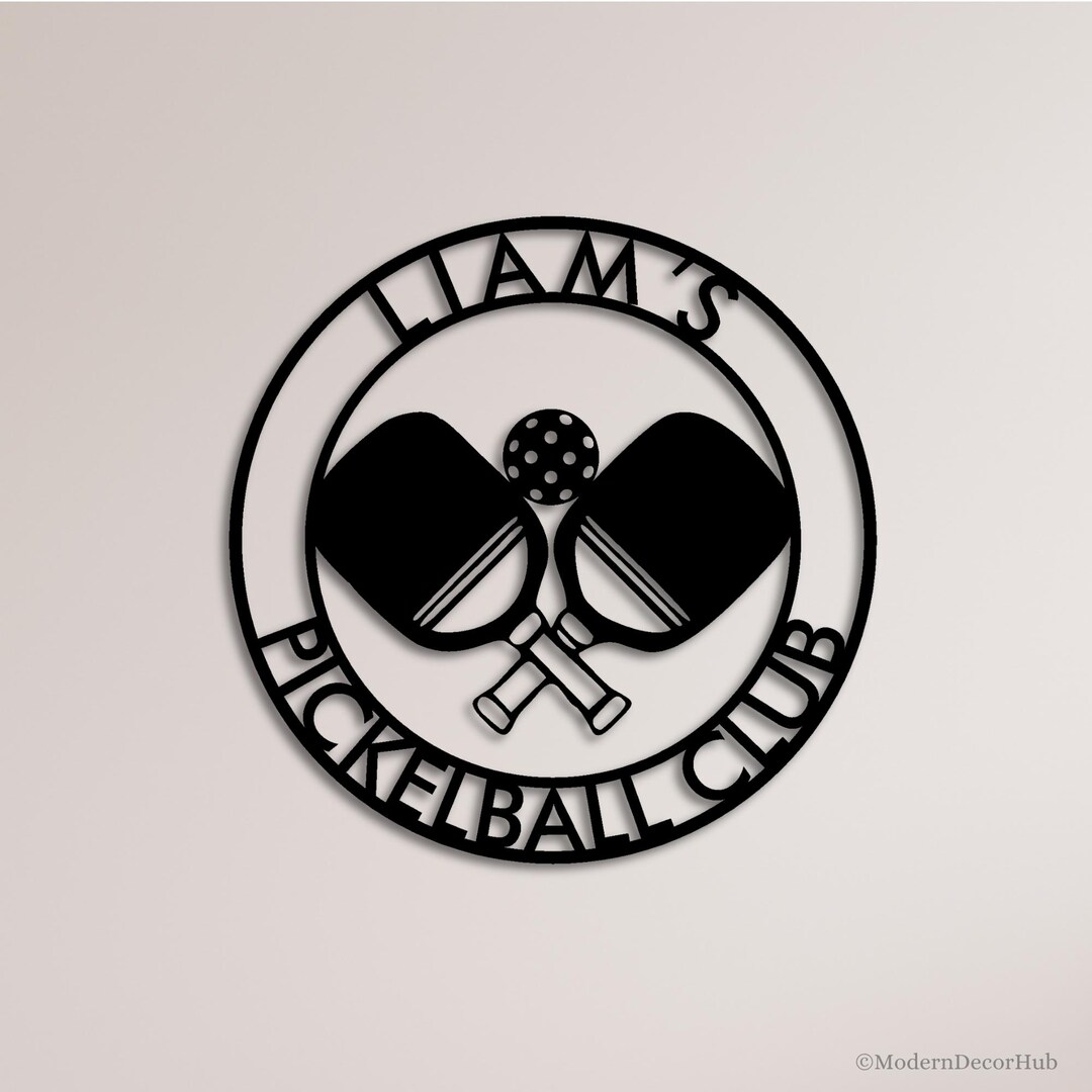 Pickleball Sign | Pickleball Racket | Pickleball Club Sign | Pickleball ...