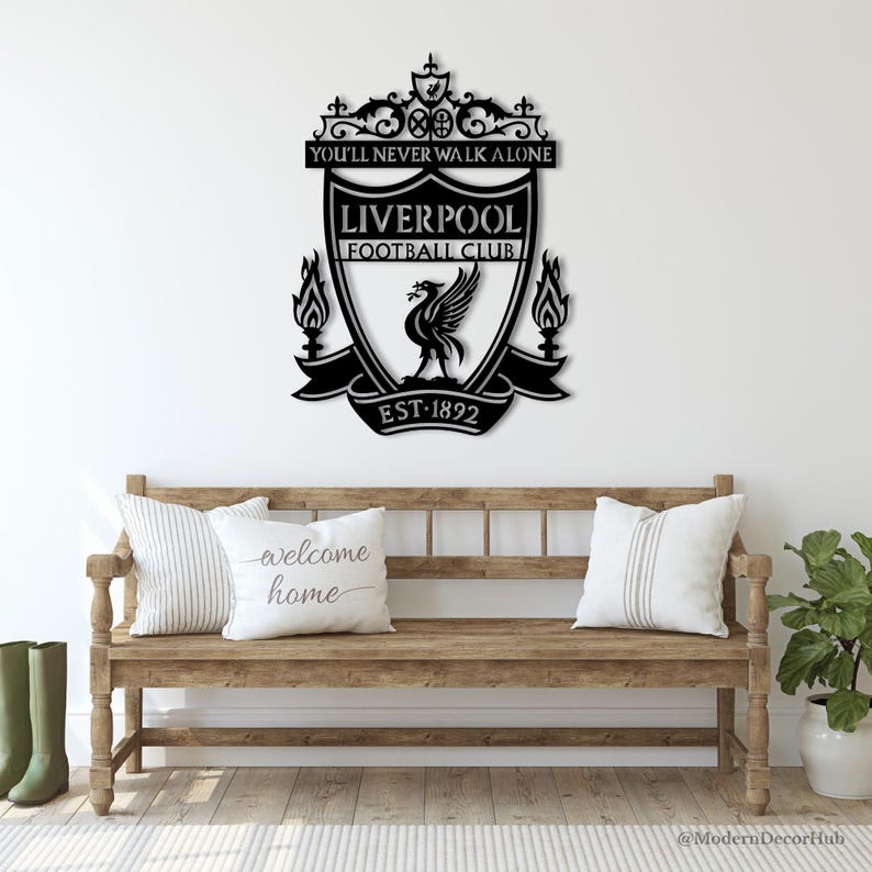 Liverpool FC Metal Wall Art | Liverpool Fc Liverpool Sign Football ...