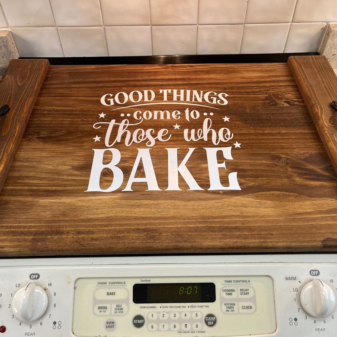 Custom Stove Cover | Handmade Stovetop Cover | Farmhouse Noodle Board ...