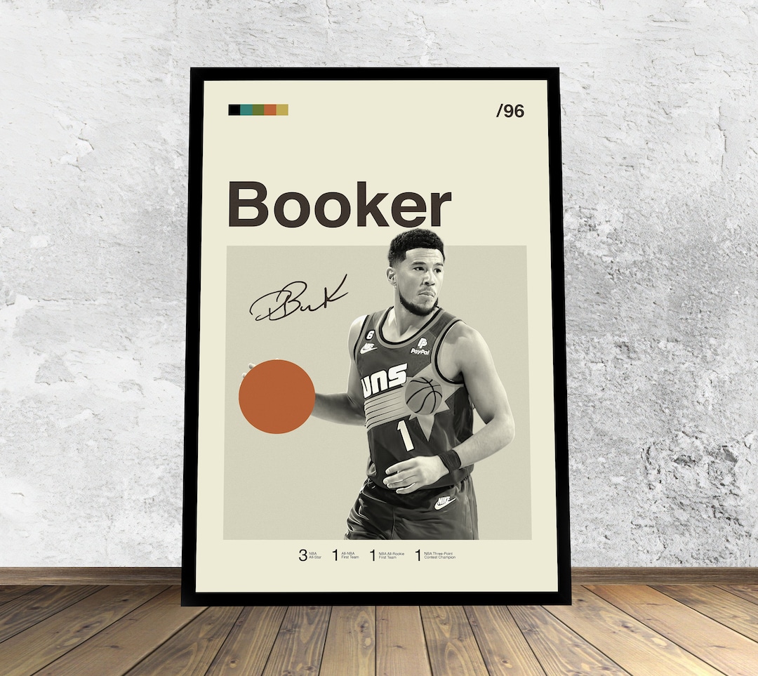 Devin Booker Poster Phoenix Suns Poster NBA Poster Sports - Etsy