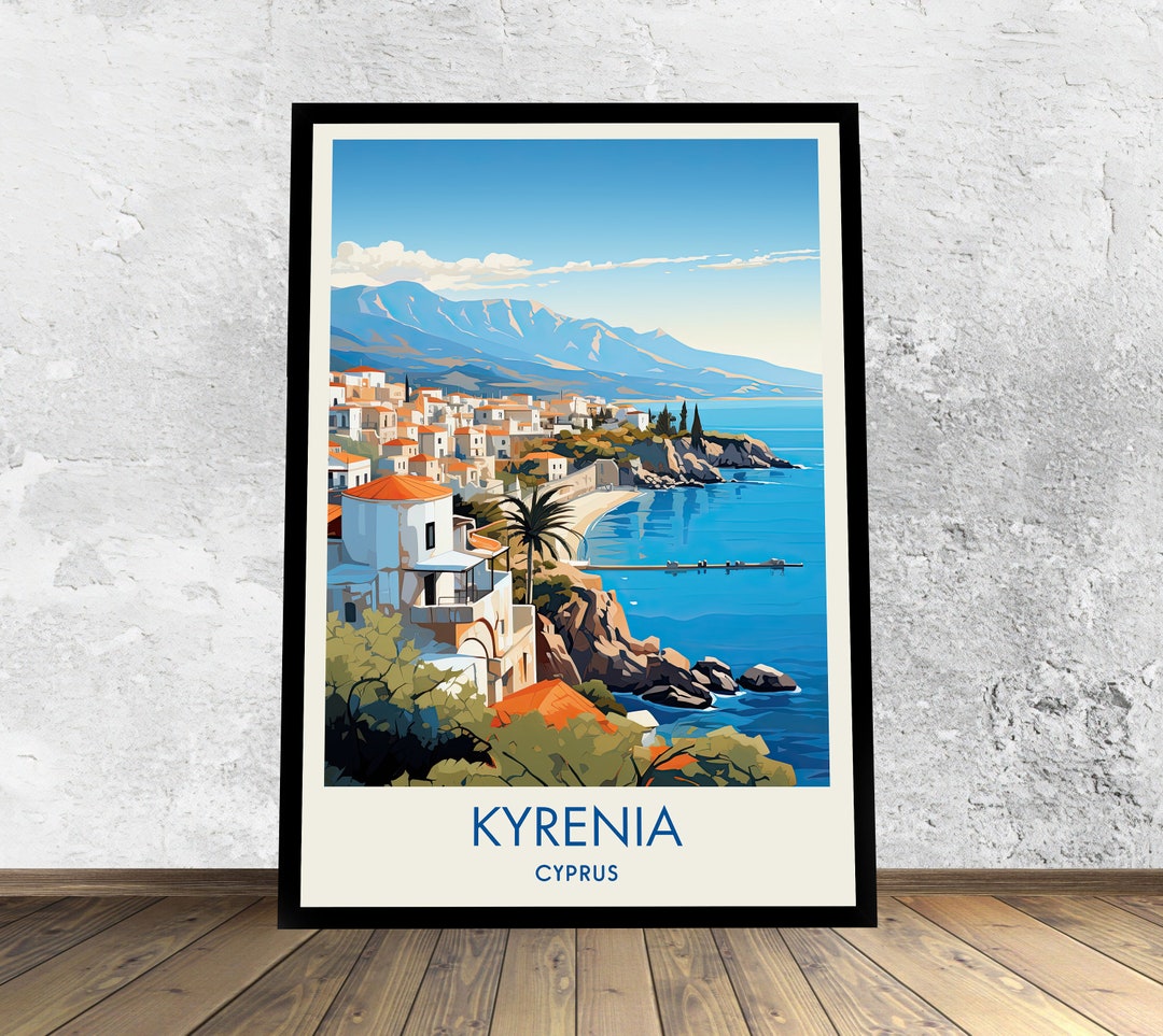 Kyrenia Poster Kyrenia Print Cyprus Poster Kyrenia Art - Etsy