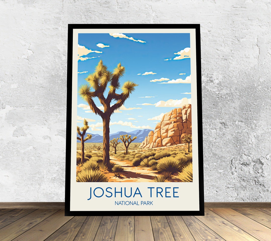 Joshua Tree Travel Poster Joshua Tree Print Colorado Poster - Etsy