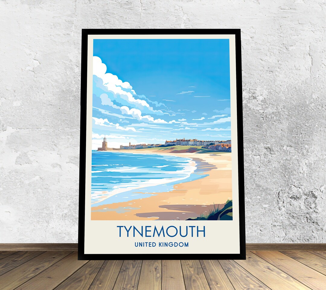 Tynemouth Poster Tynemouth Print Tynemouth Art England - Etsy