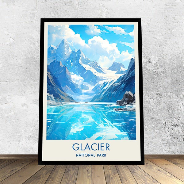 Glacier Painting - Etsy