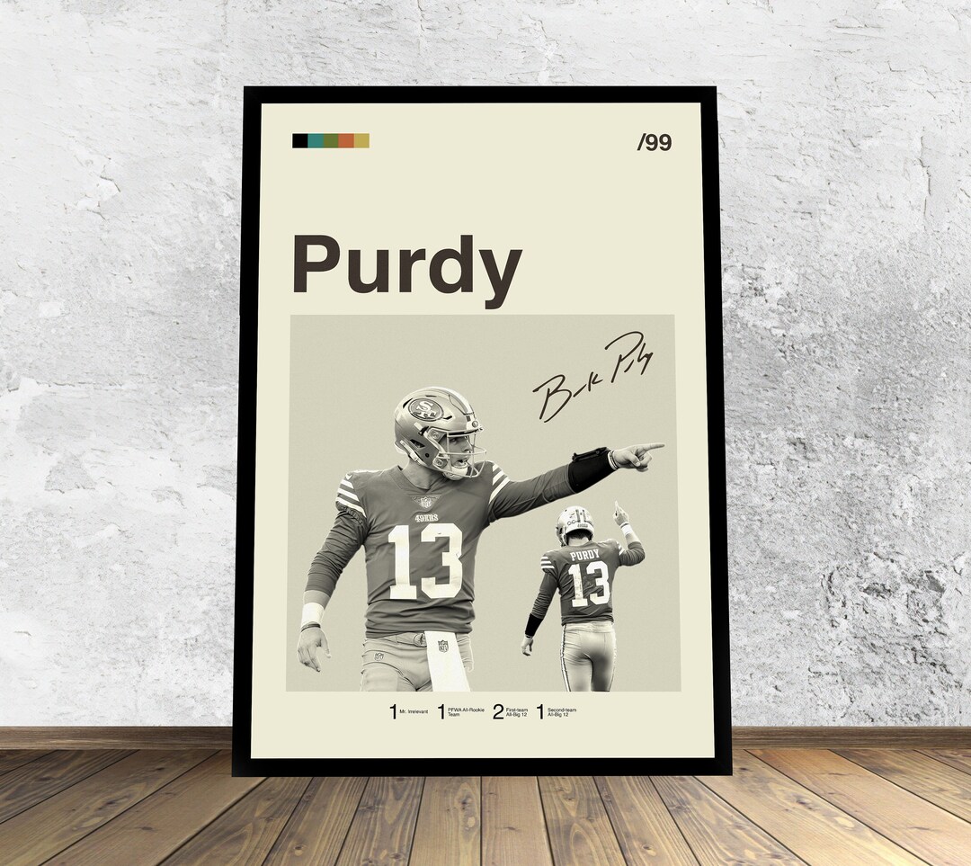 Brock Purdy Poster San Francisco 49ers Poster NFL Poster - Etsy
