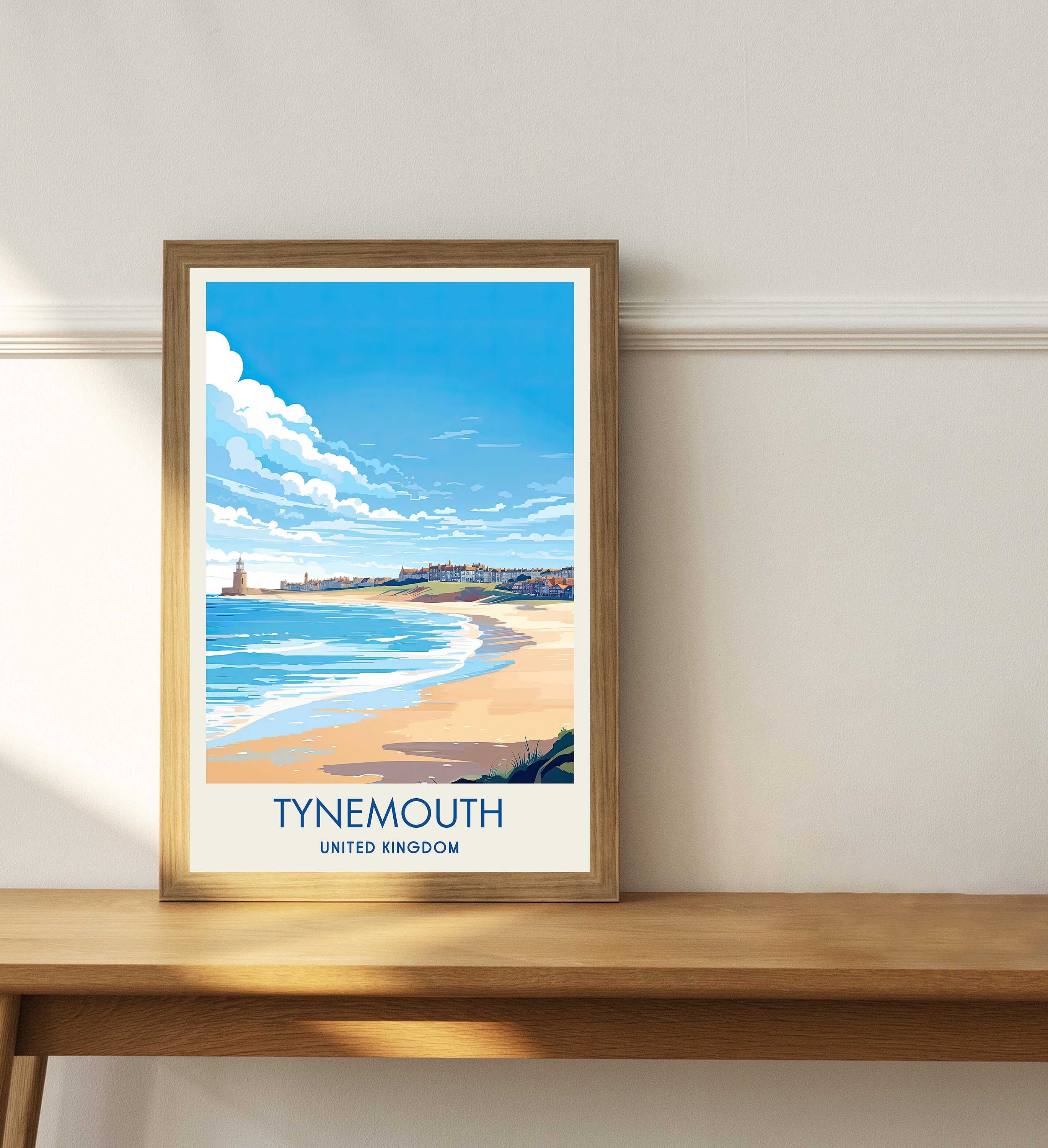 Tynemouth Poster Tynemouth Print Tynemouth Art England - Etsy