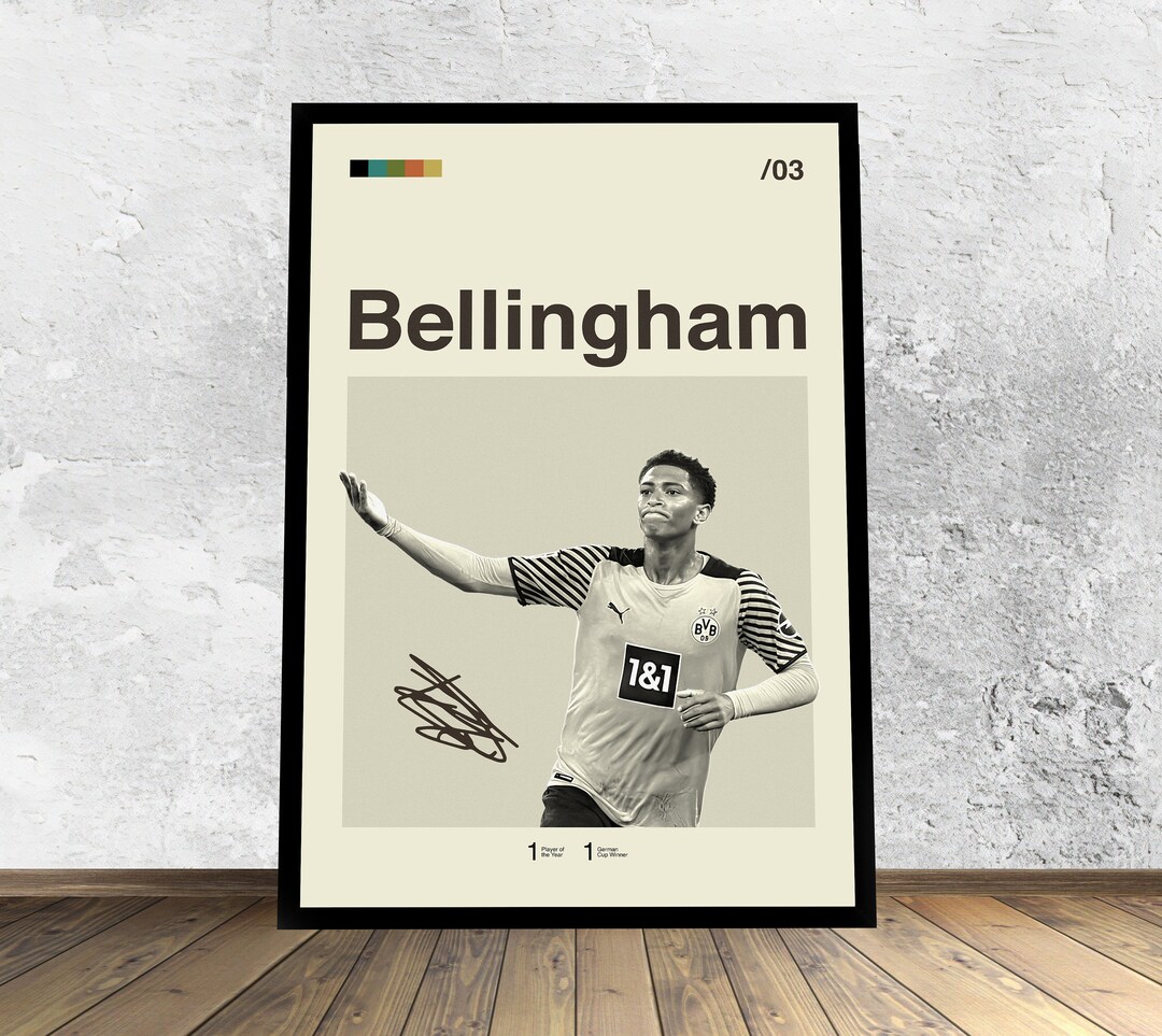 Jude Bellingham Poster Borussia Dortmund Soccer Gifts - Etsy
