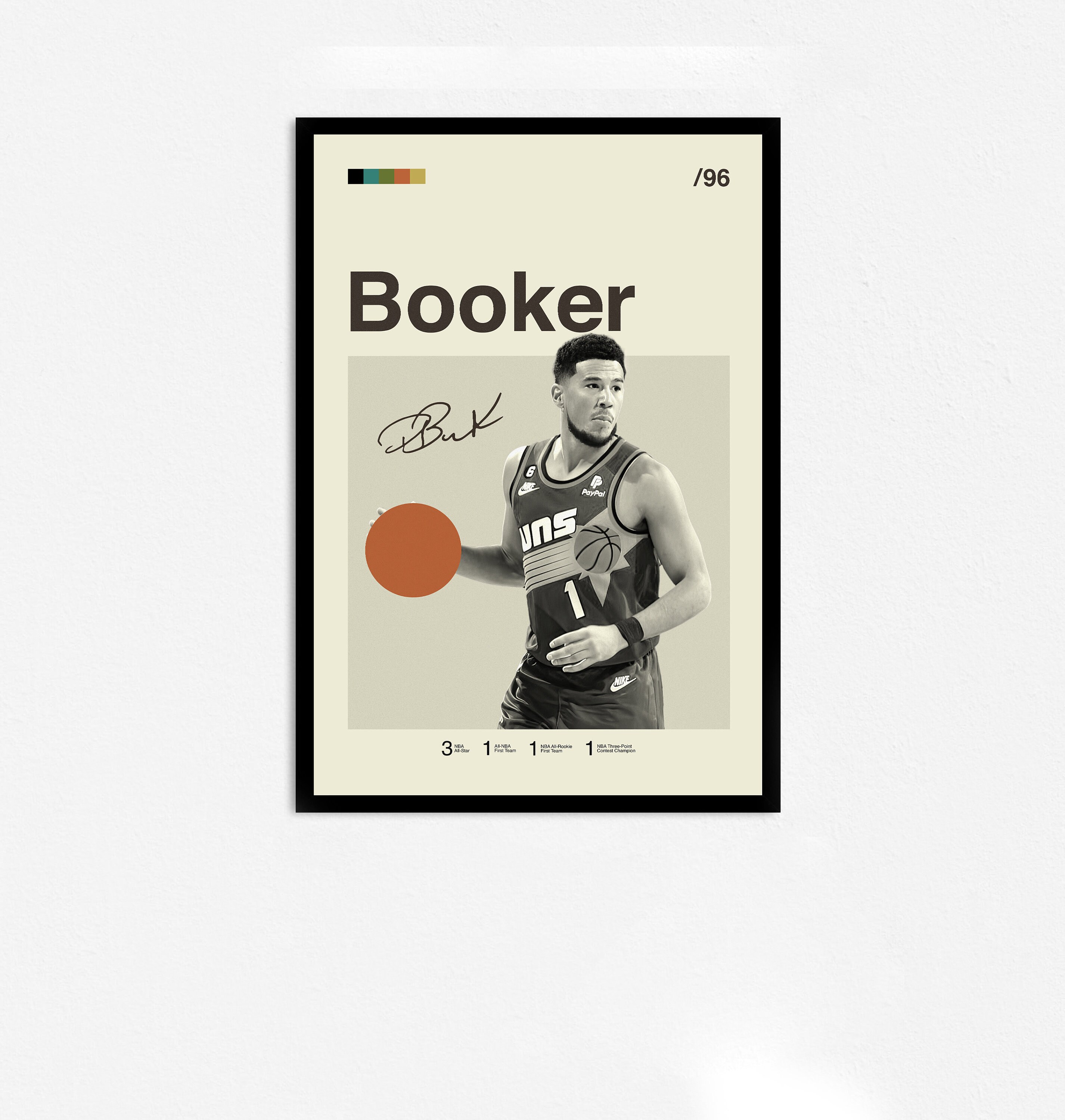 Devin Booker Poster Phoenix Suns Poster NBA Poster Sports - Etsy