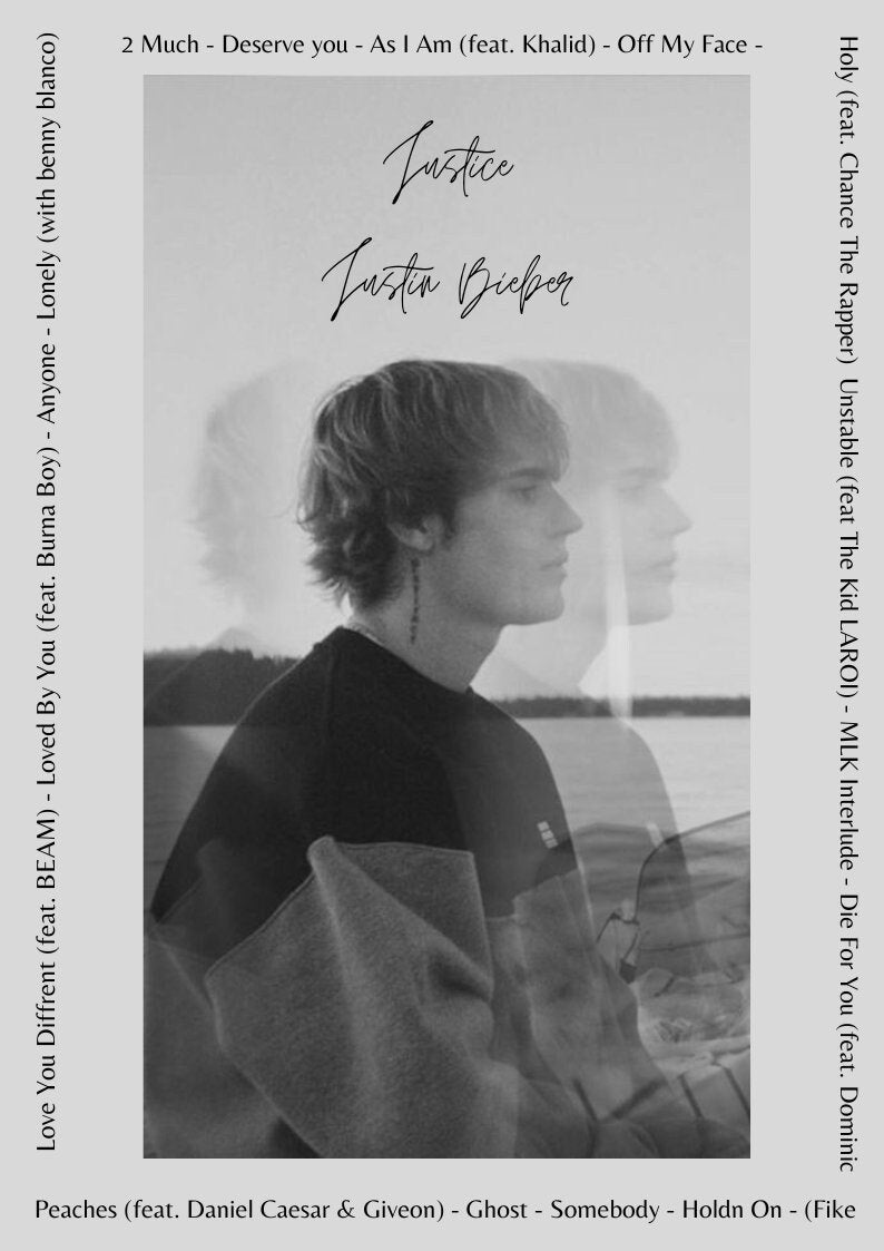 Justin Bieber Justice Album Poster - Etsy