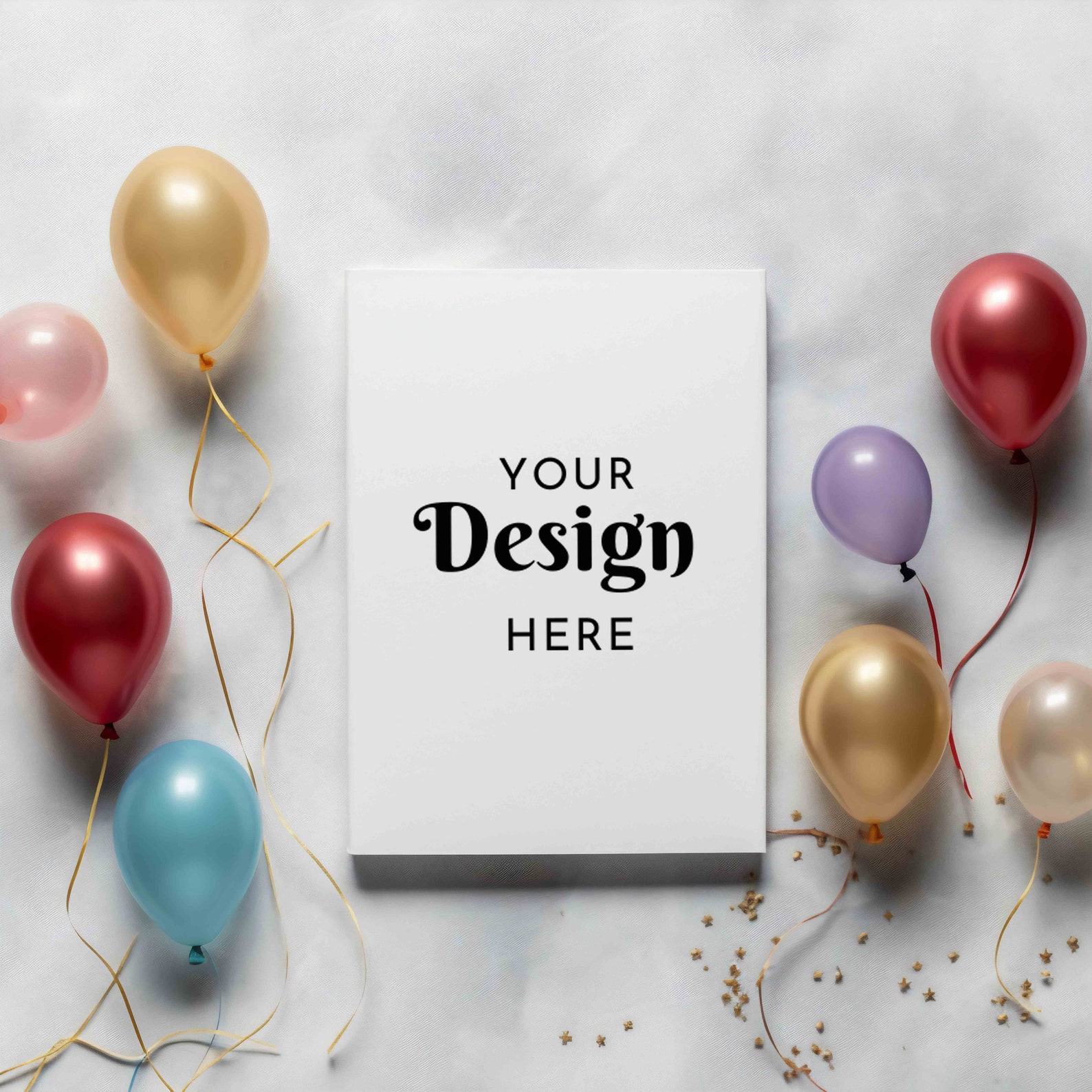 Birthday Card Mockup 5x7 Card Mockup Invitation Card Mockup - Etsy