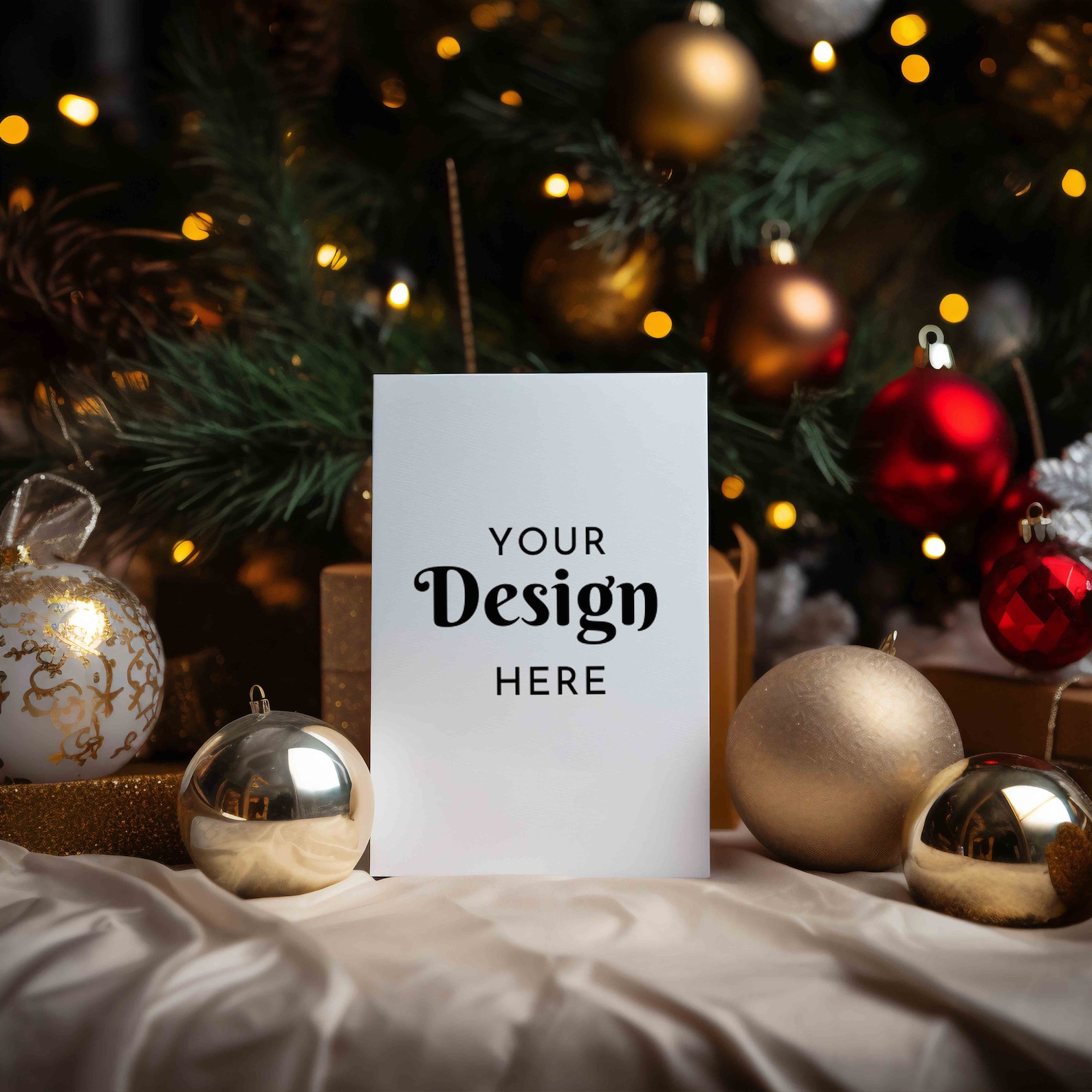 Christmas Card Mockup 5x7 Card Mockup Greeting Card Mockup - Etsy