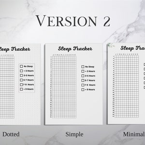 Printable Sleep Tracker, A4 Journal Page, A5 Journal Page, Yearly ...