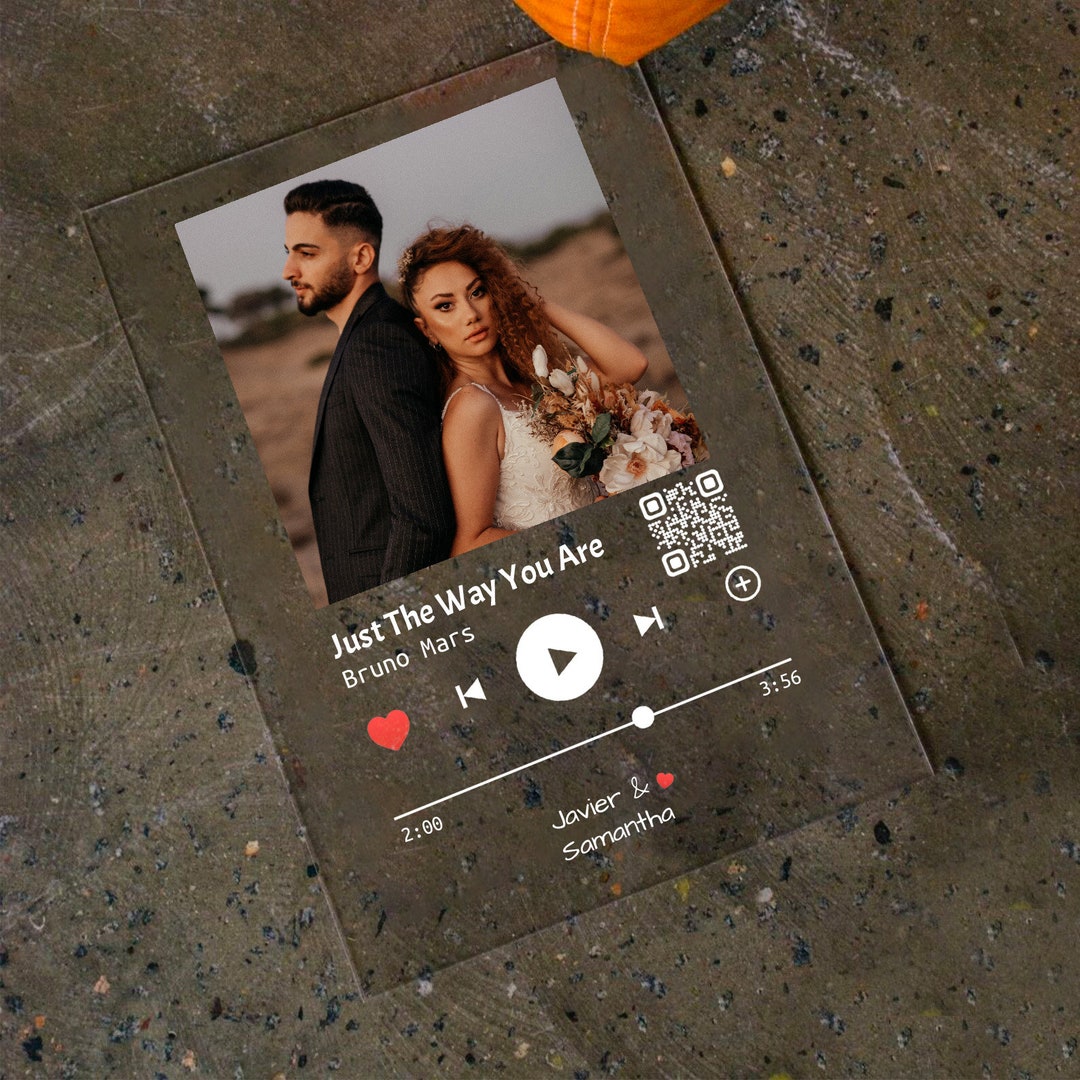 Personalised Song Plaque With Stand, Gift for Her, Gift for Him ...