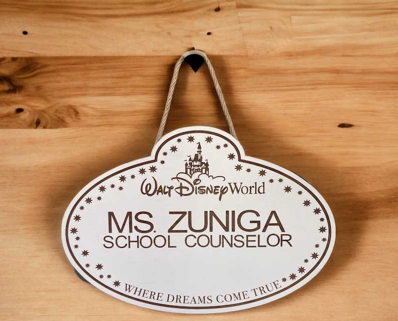 Disney Name Badge Sign - Etsy