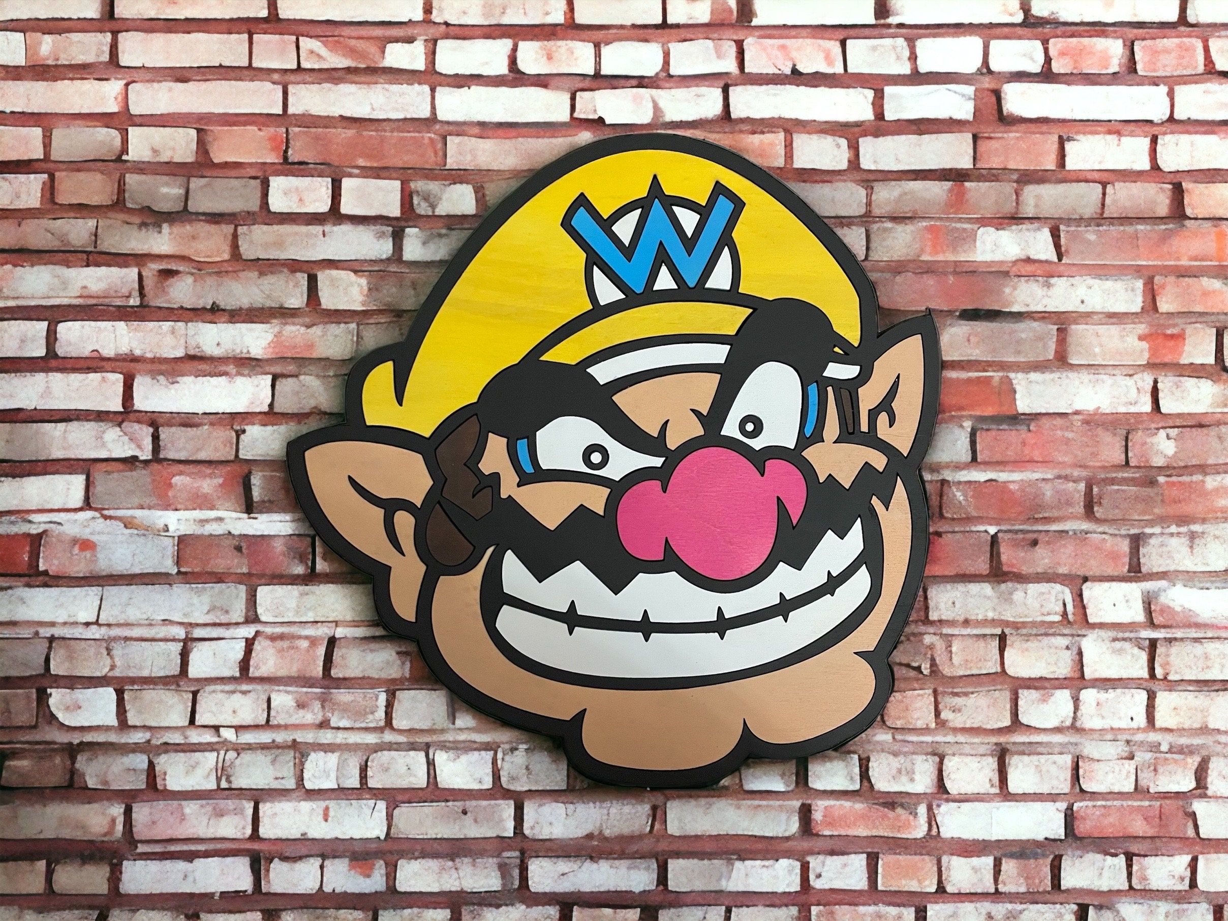 Wario Mario Bros Wooden Display - Etsy