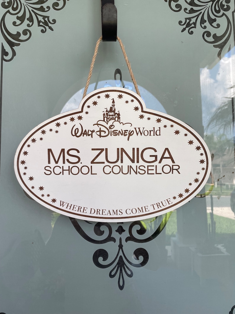 Disney Name Badge Sign - Etsy