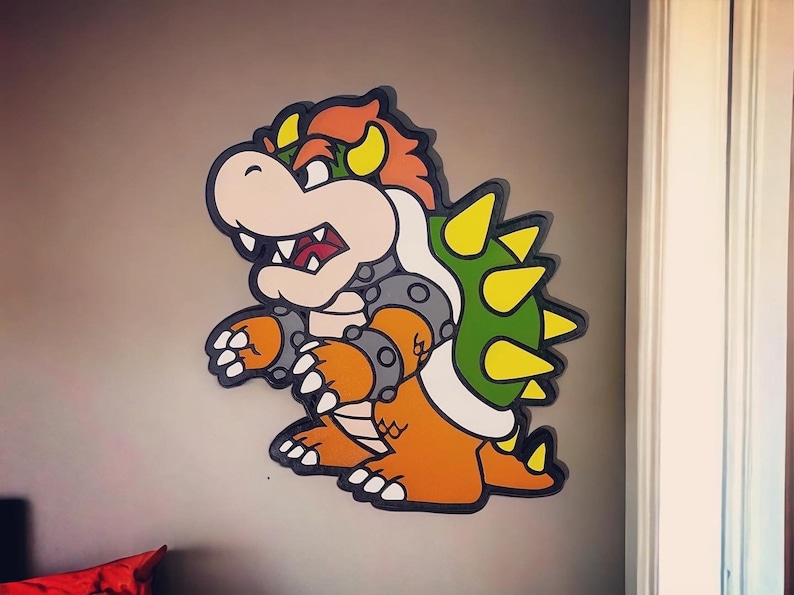 Bowser - Mario Bros Wooden Display - Etsy
