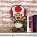 Toad - Mario Bros Wooden Display - Etsy