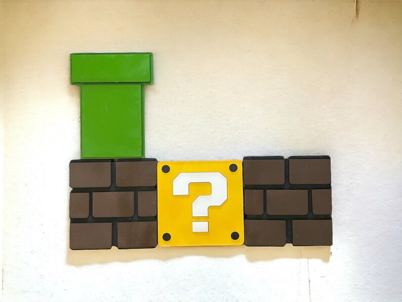 Customizable Mario Bros. Wooden Display - Etsy
